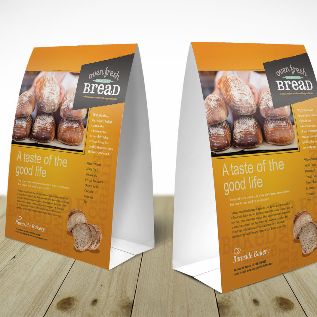 Table Tent Cards | Restaurant Table Tents | PrintSource360