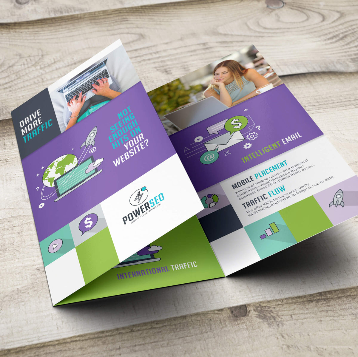 Brochure - 100lb. Matte Cover with Satin Aqueous Coating - PrintSource360
