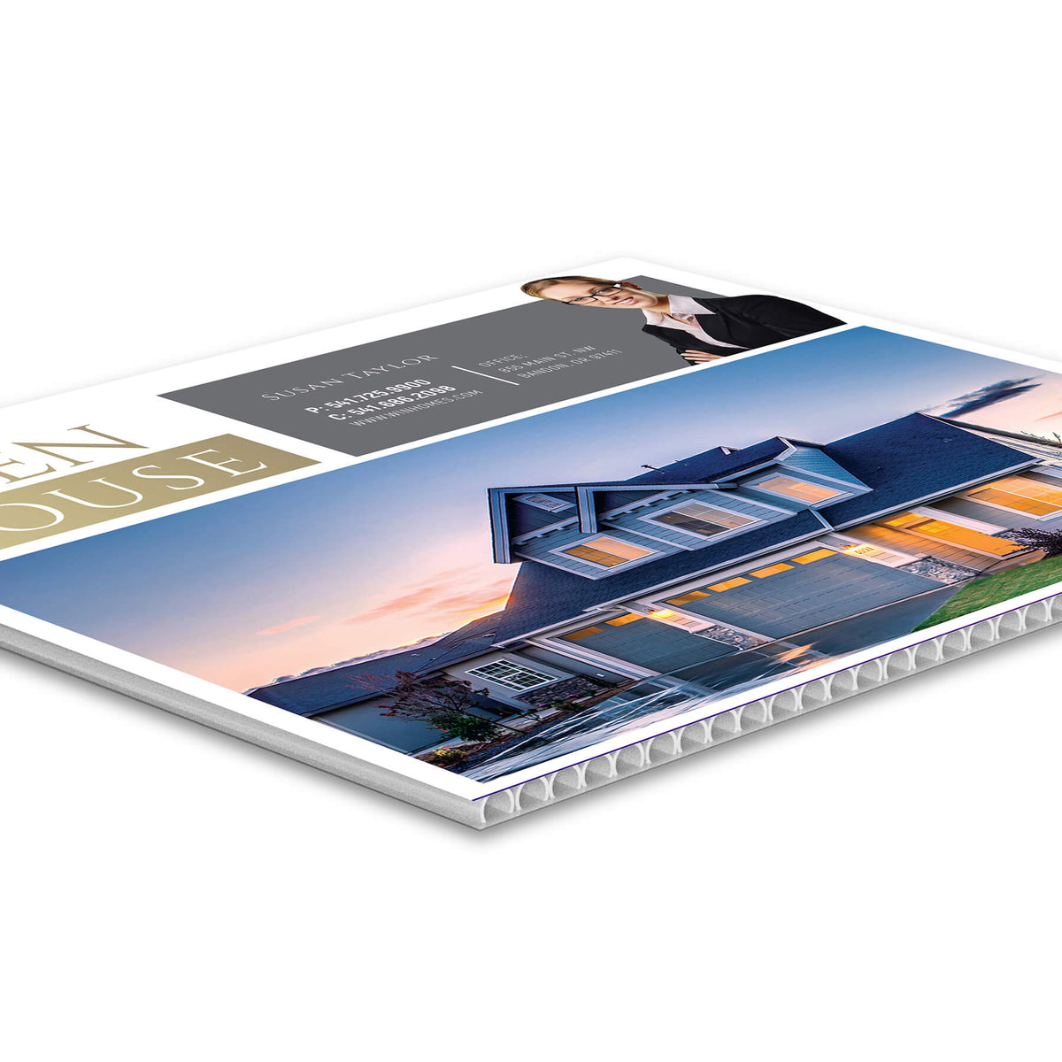 Coroplast Sign, 4mm Coroplast (Corrugated Plastic)