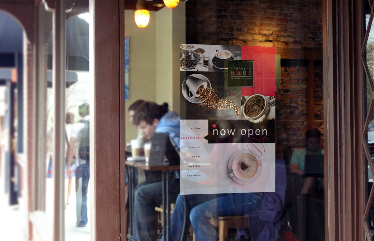 Window Signs - Vinyl Adhesive - Gloss/Matte - 3.2 mil.